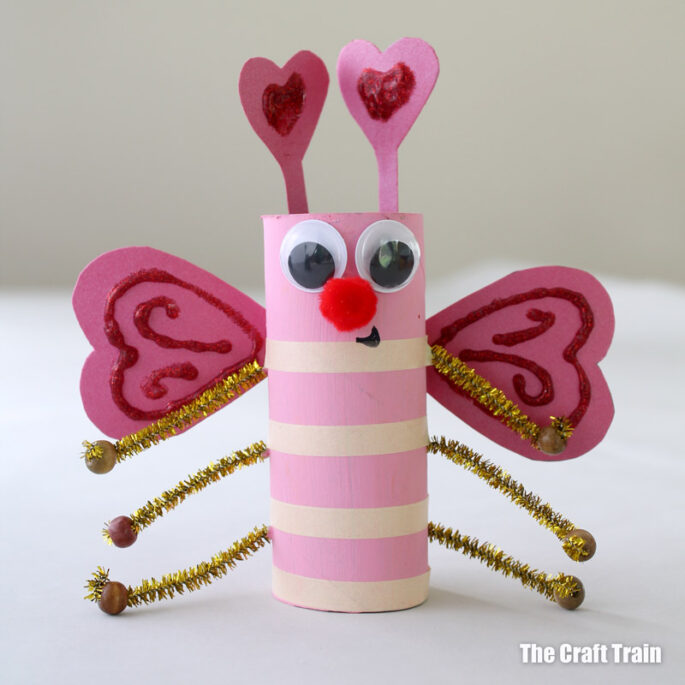 Carboard Tube Love Bugs - The Craft Train