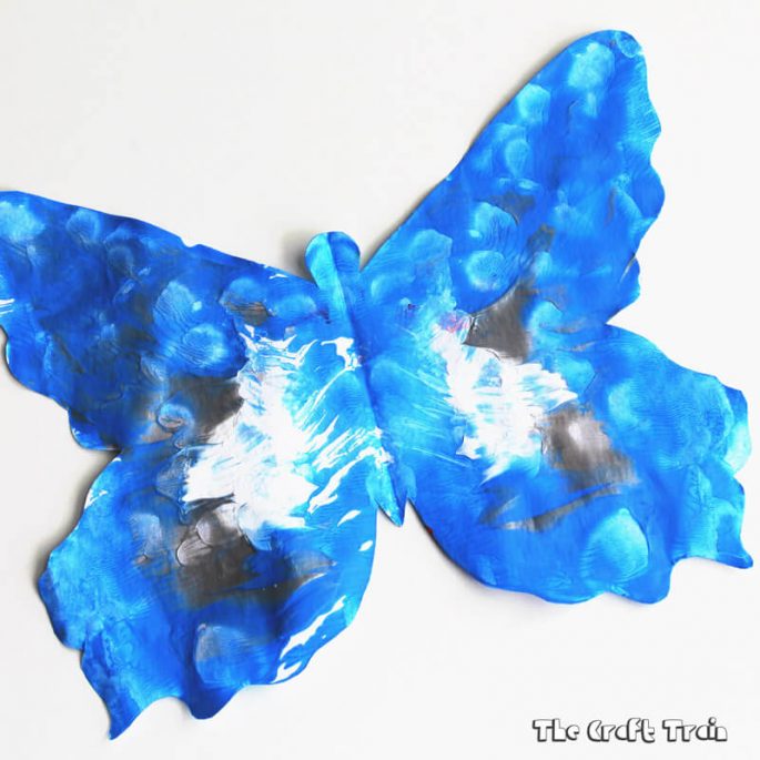 butterfly squish art - The Craft Train