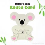 mother & baby koala card - The Craft Train