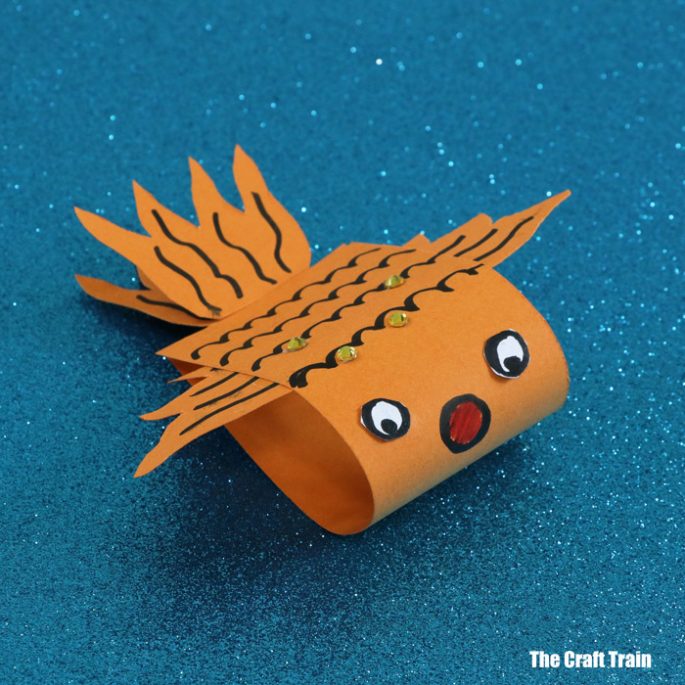 Paper fish craft - The Craft Train