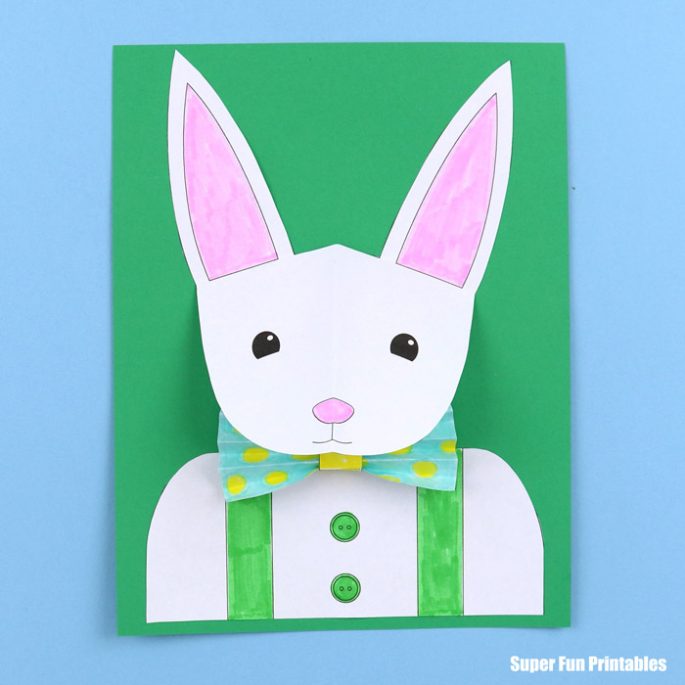 3D Bunny paper craft - The Craft Train