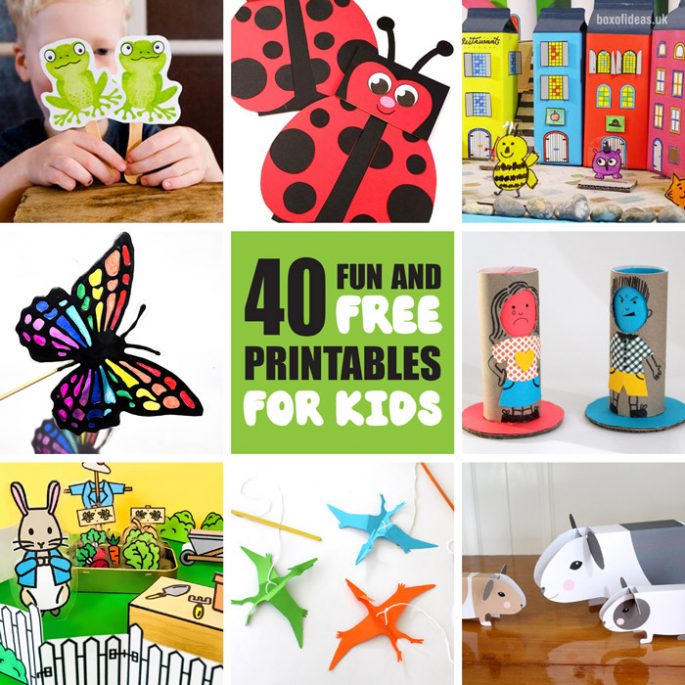 Fun free kids printables - The Craft Train