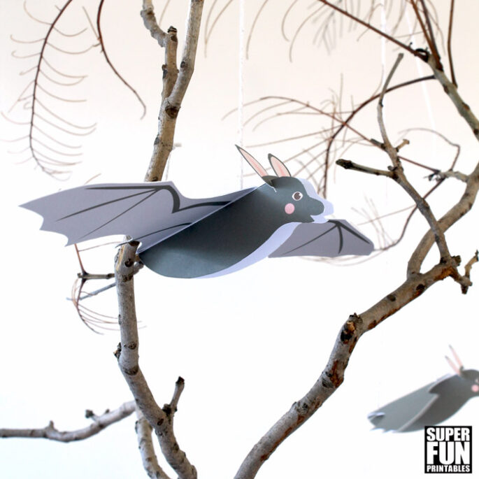 Paper bat craft - The Craft Train