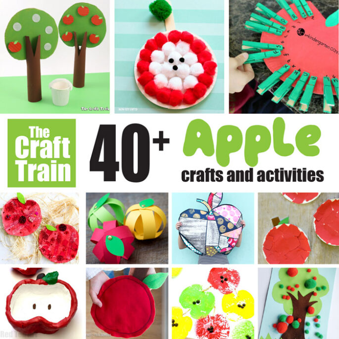 Apple crafts and activities for kids - The Craft Train